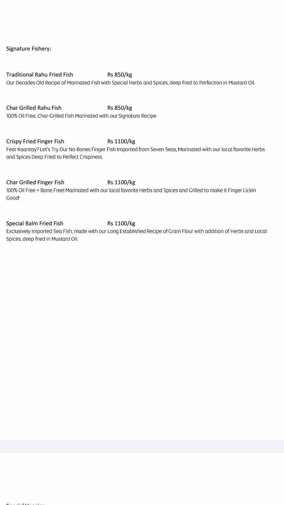 Haji Muhammad Sardar Fish - DHA Menu - Food Pakistan