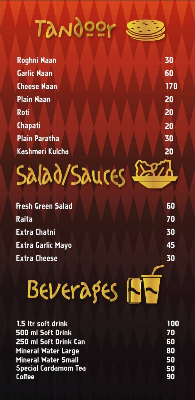 Bin Riaz Grill Menu - Food Pakistan