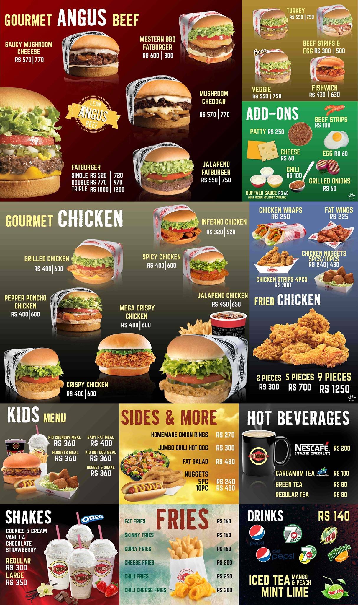 Fatburger - M.M Alam Road Menu - Food Pakistan
