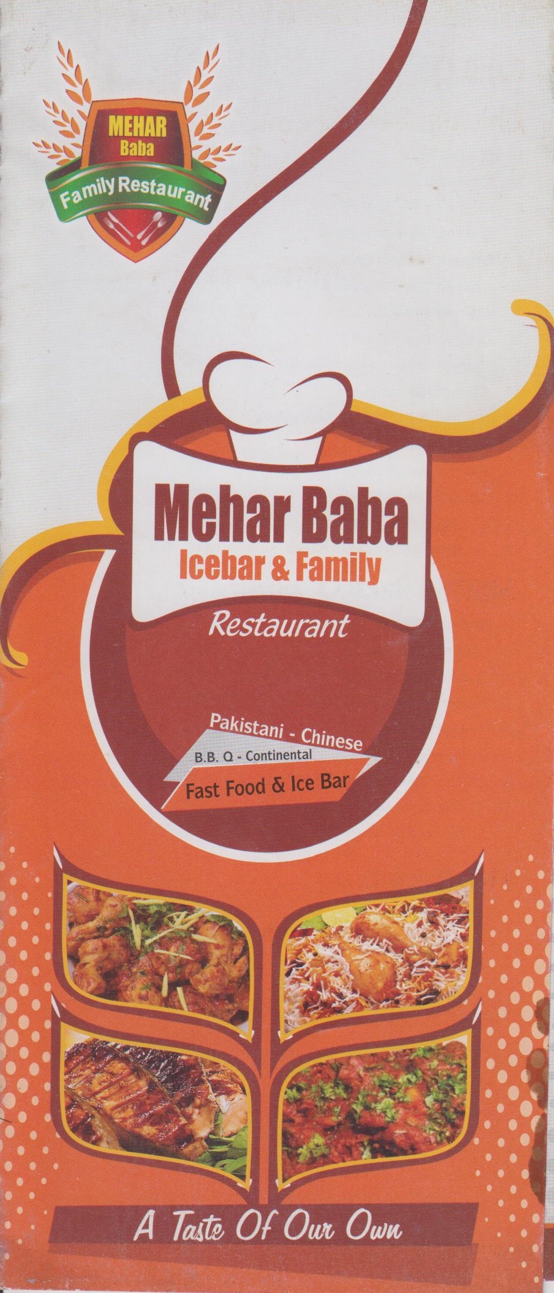 Mehar Baba Restaurant Menu - Food Pakistan